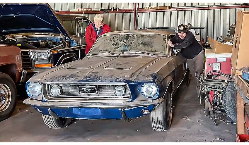 Barn Find Video: 1968 Mustang Fastback GT390