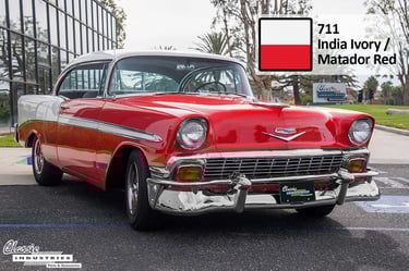 1955, 1956, & 1957 Chevy Colors and Paint Codes