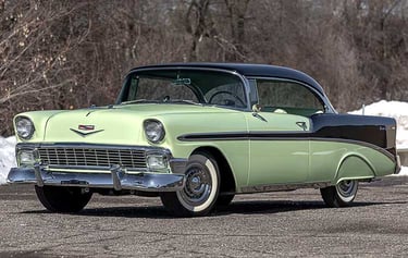 1955, 1956, & 1957 Chevy Colors and Paint Codes - Solid Colors & Two-Tones