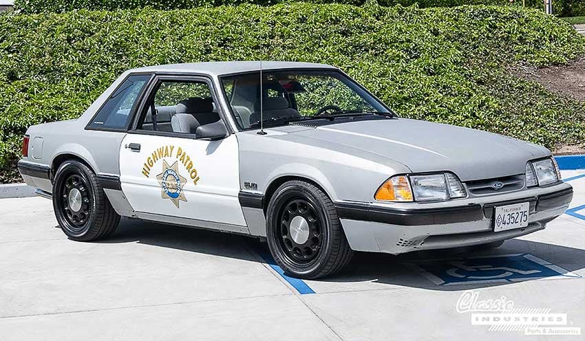 Video: This CHP Fox Body Mustang Chases Porsches - Jay Leno's Garage